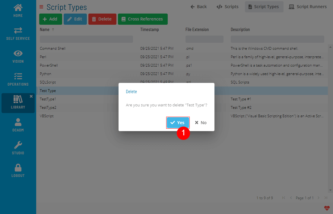 Managing Script Types Help
