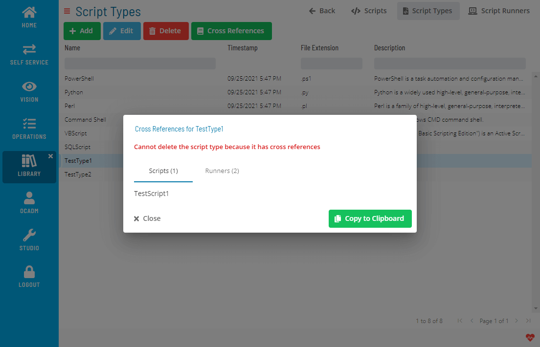 Managing Script Types | Help